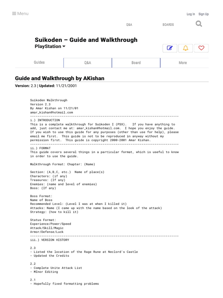 Suikoden - Guide and Walkthrough | PDF | Dwarf (Dungeons & Dragons)