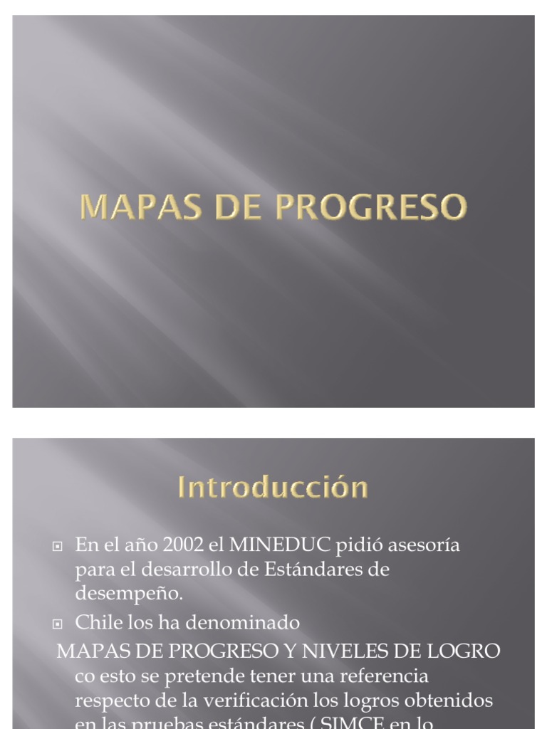 Mapas de Progreso | PDF | Evaluación | Plan de estudios