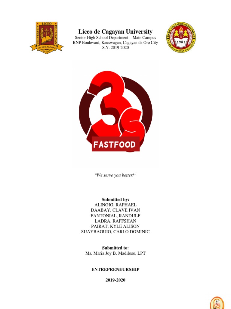 Partial Paper (Group 3) | PDF | Market Segmentation | Fast Food Restaurants