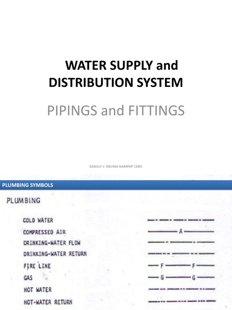 Water Supply and Distribution System | PDF | Valve | Tools