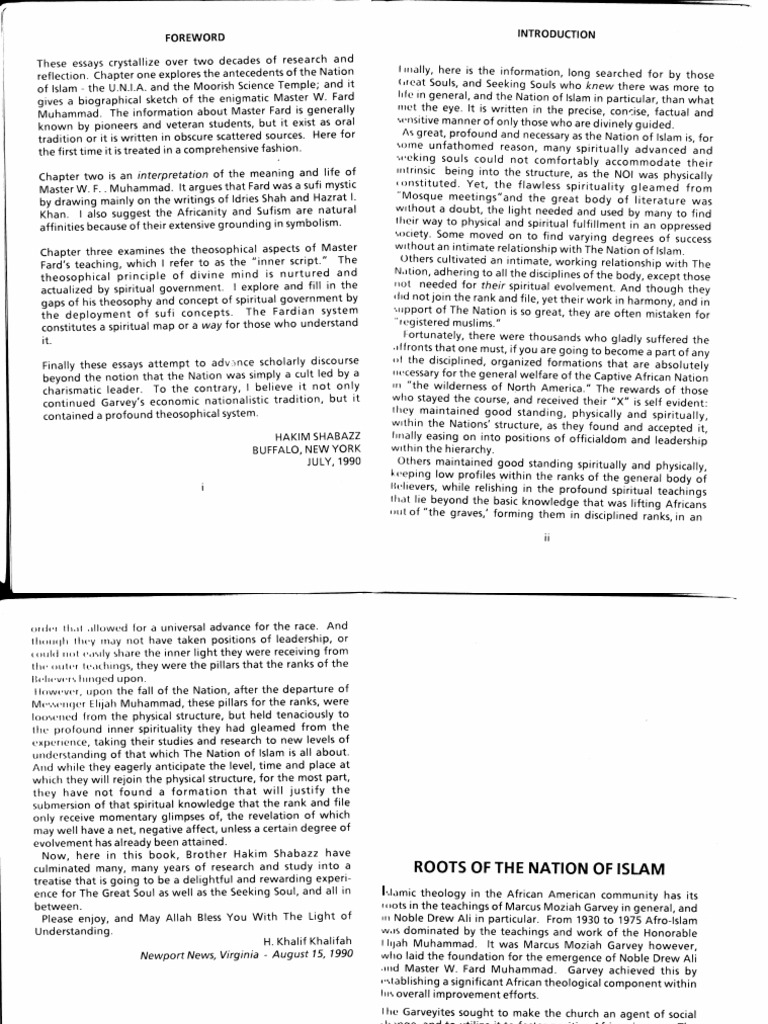 Essays On The Life and Teaching of Master W. Fard Muhammad The ...