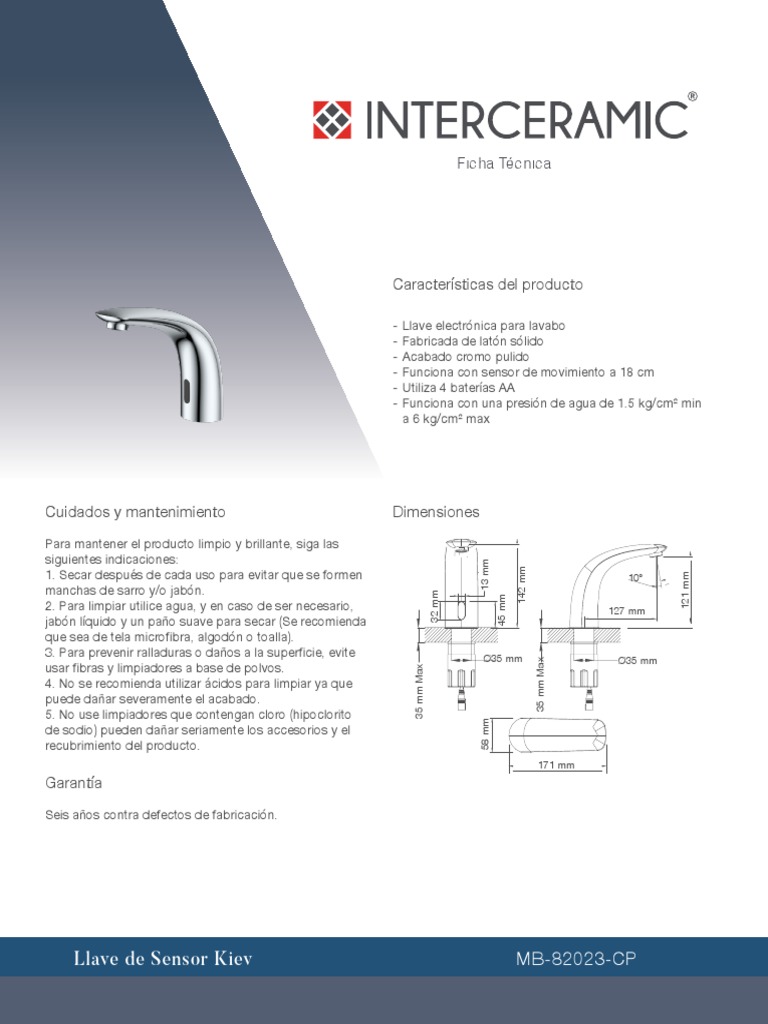 Ficha Técnica Interceramic | PDF | Materiales | Sustancias químicas