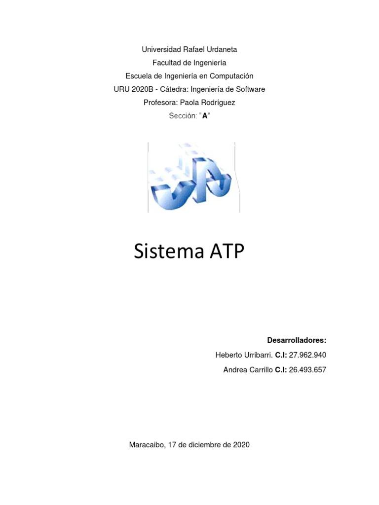 Dossier Del Systema ATP | PDF | Usuario (informática) | Software