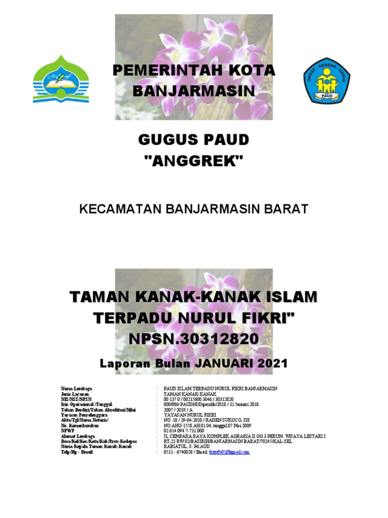 Cover Laporan Bulanan 2020 | PDF