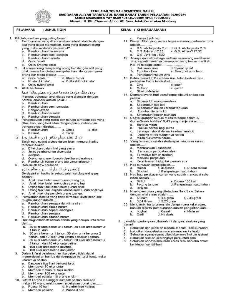 Ushul Fiqih XI | PDF