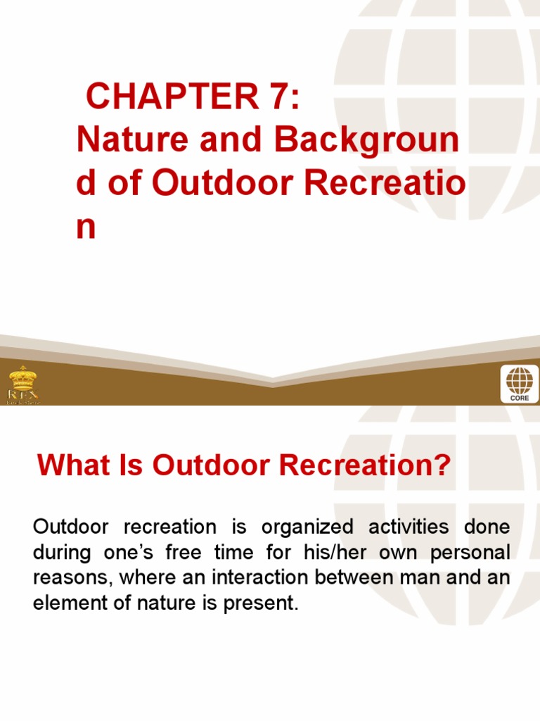 7 Nature and Background of Outdoor Recreation | PDF | Outdoor ...