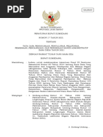 Perbup 2025 - Pedoman Penyusunan APB Desa 2026 | PDF