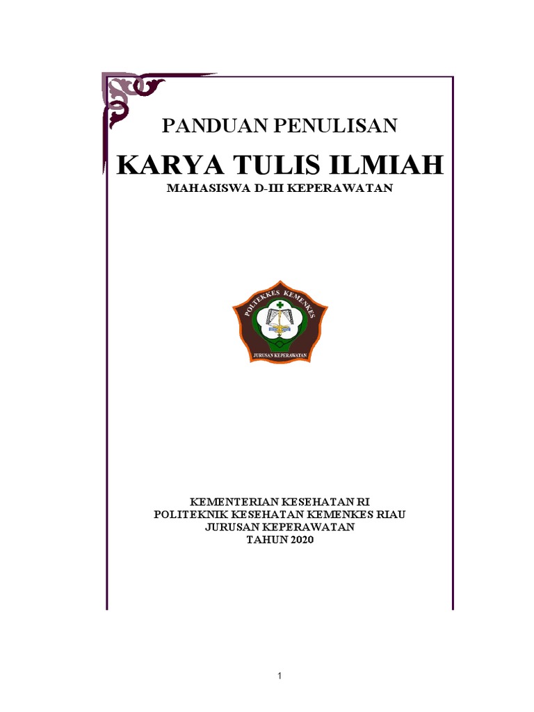 Panduan Penulisan Kti D3 Wat TH 2021 Ok | PDF
