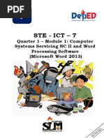 ICF Module Grade 7 1st Quarter | PDF | Computer Network | Personal ...