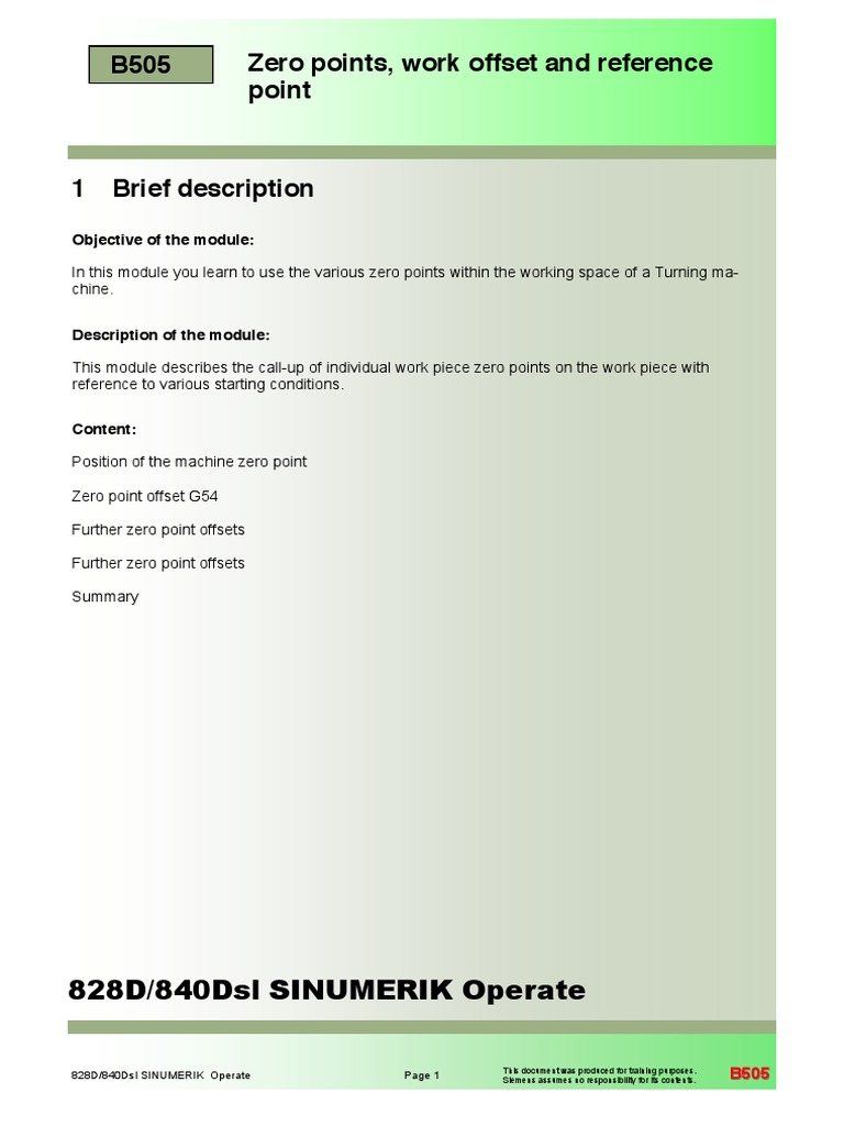 CNC Zero Points & Offsets Guide | PDF | Cartesian Coordinate System ...