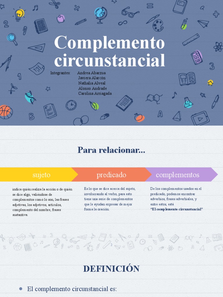 Complementos Circunstanciales | PDF | Adverbio | Predicado (Gramática)