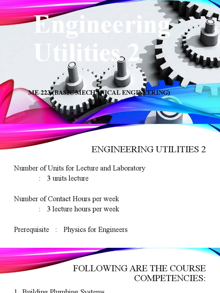 Engineering Utilities 2: Me-223 (Basic Mechanical Engineering ...