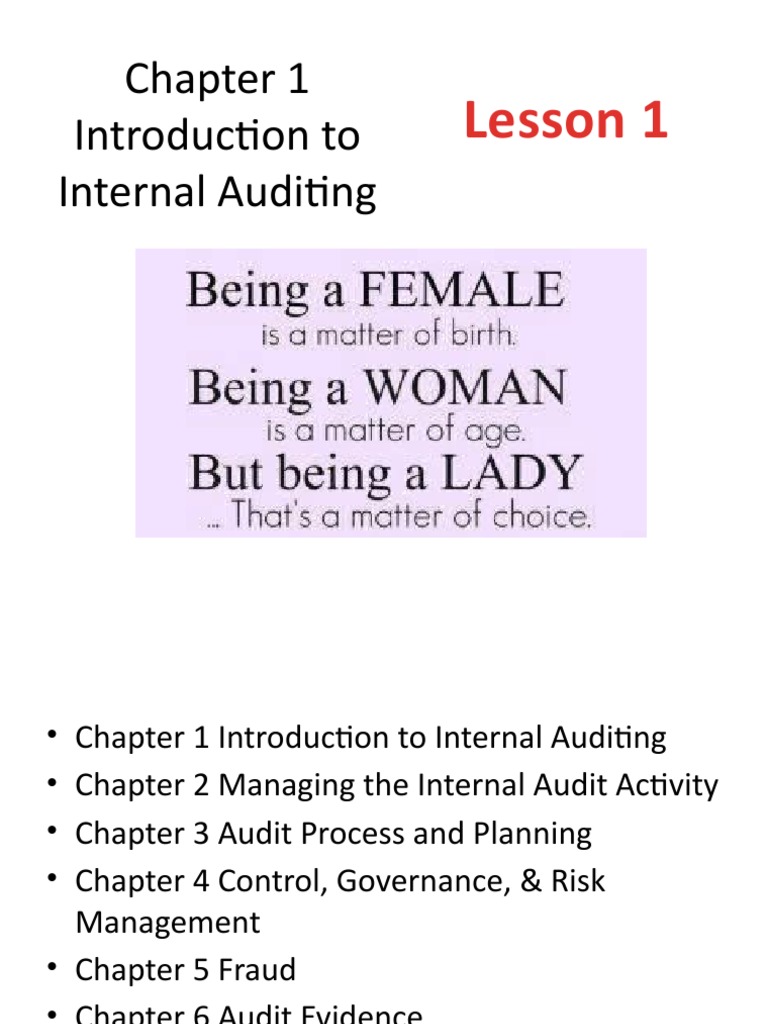 Introduction to the Fundamental Concepts of Internal Auditing | PDF ...