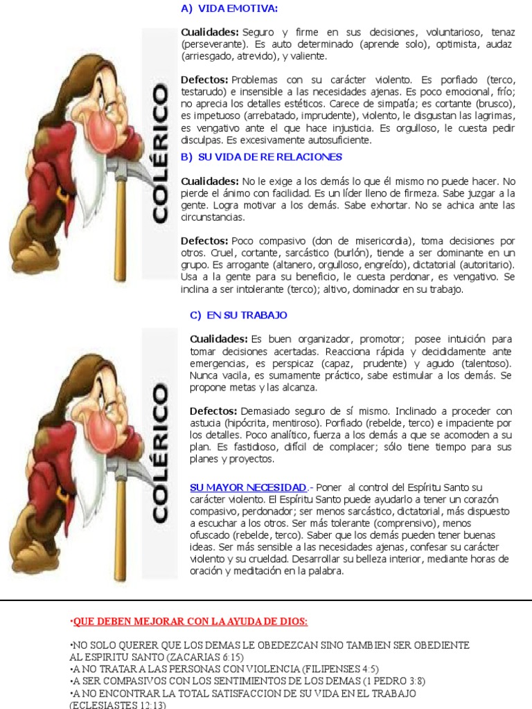 Temperamento Colerico | PDF | Pablo el apóstol | Misericordia