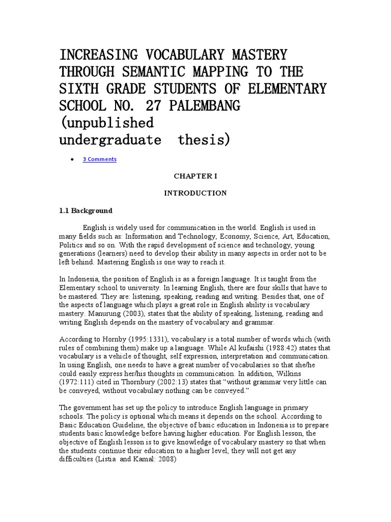 Enhancing Vocabulary with Semantic Mapping | PDF | P Value | Standard Error