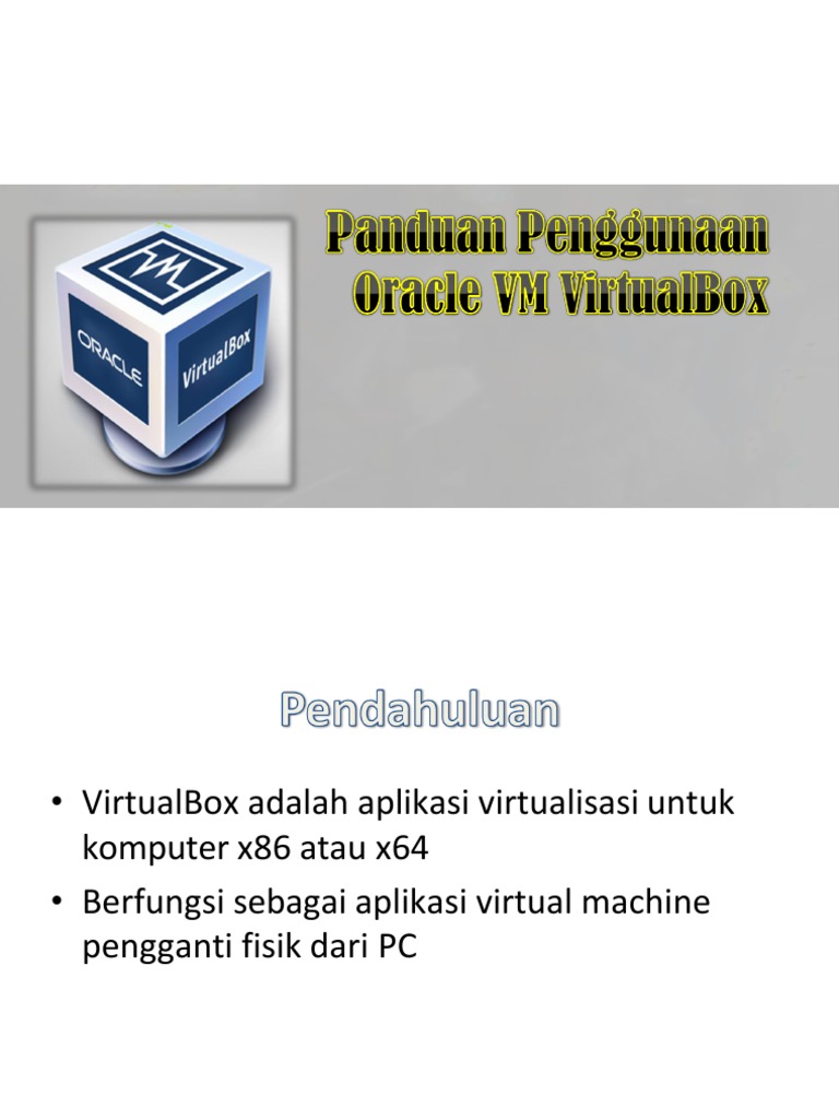 Panduan Penggunaan Virtualbox | PDF