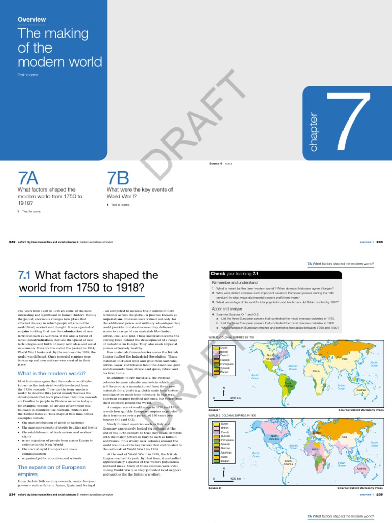 Chapter 7 The Making of The Modern World | PDF | Industrial Revolution ...