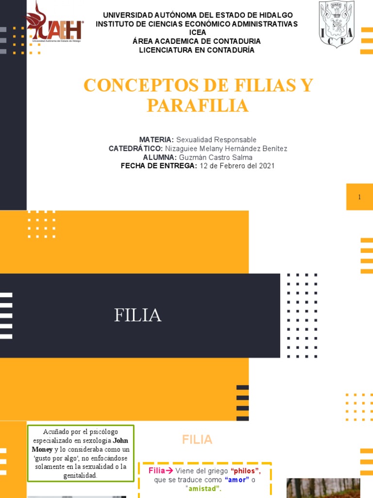 Conceptos de Filia y Parafilia | PDF | Reproducción humana ...