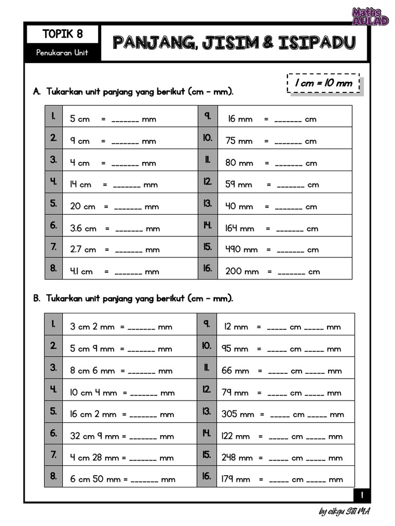Unit Conversion Exercises | PDF