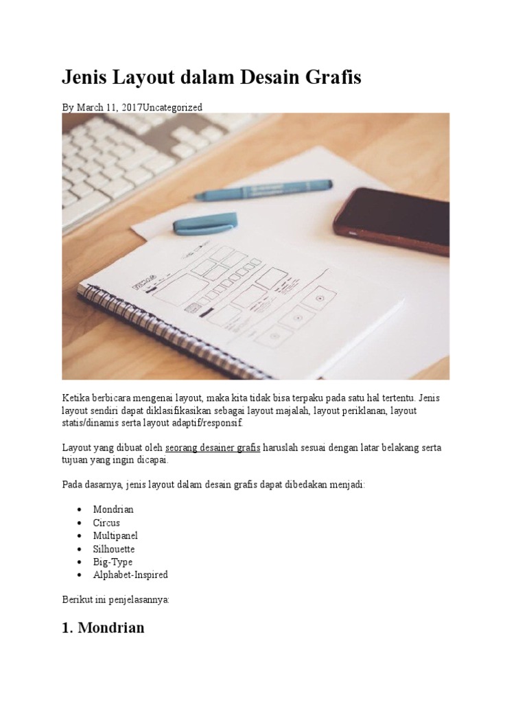Jenis Layout Dalam Desain Grafis | PDF