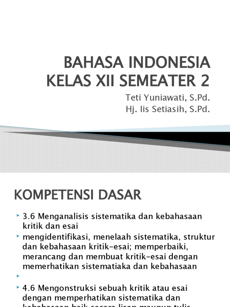 ESAI Dan KRITIK | PDF | Fiksi Umum