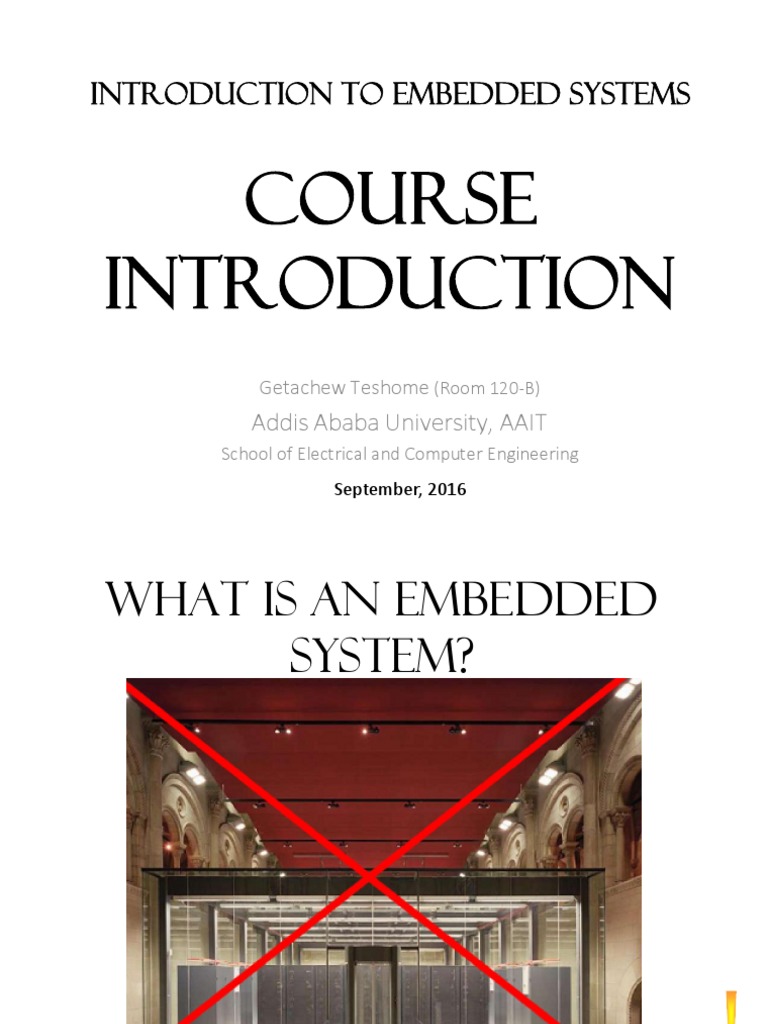 Lecture 1 - Introduction Embedded Systems | PDF | Embedded System ... Lecture 1 - Introduction Embedded Systems | PDF | Embedded System ...