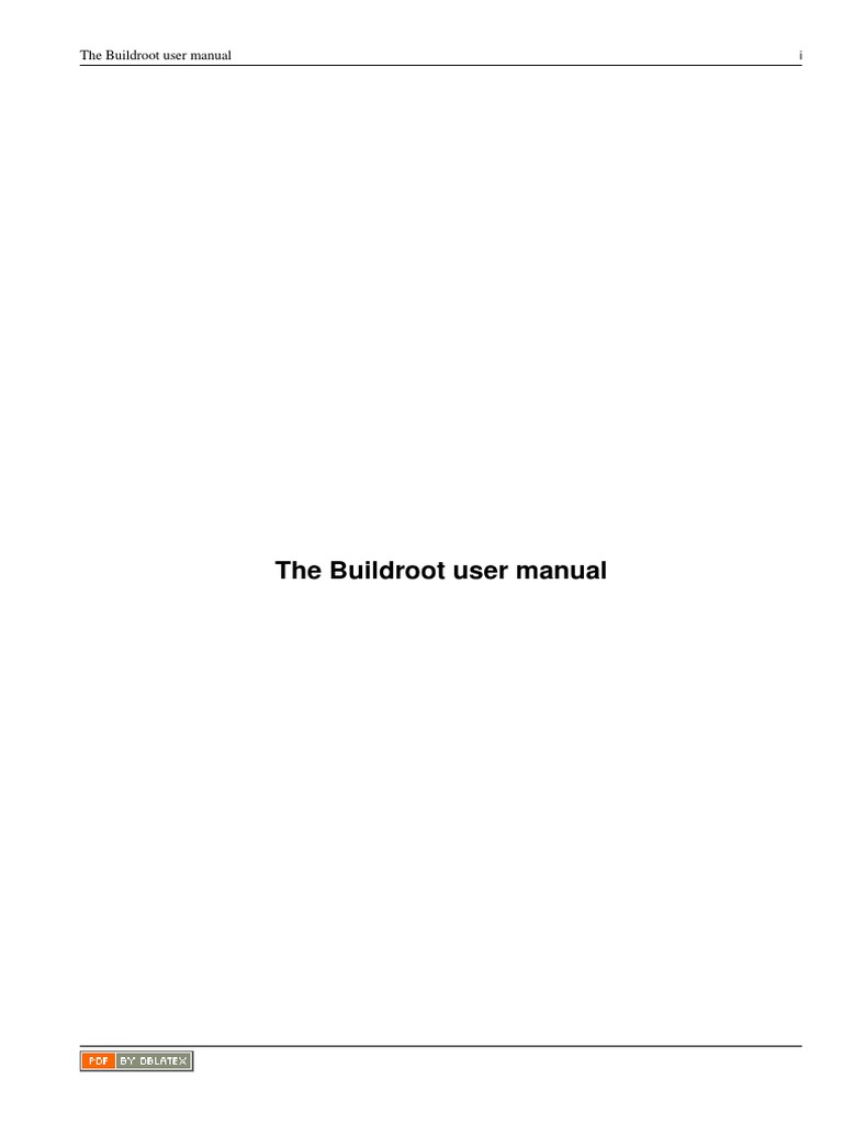 The Buildroot User Manual | PDF | File System | Unix