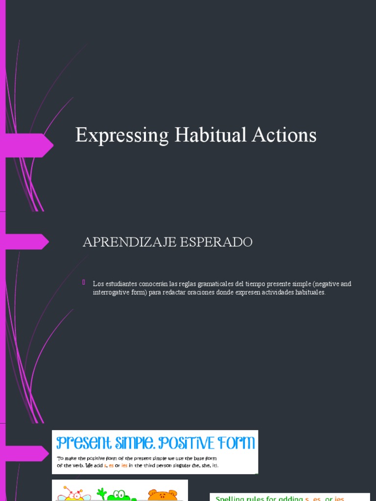 Present Simple for Habitual Actions | PDF
