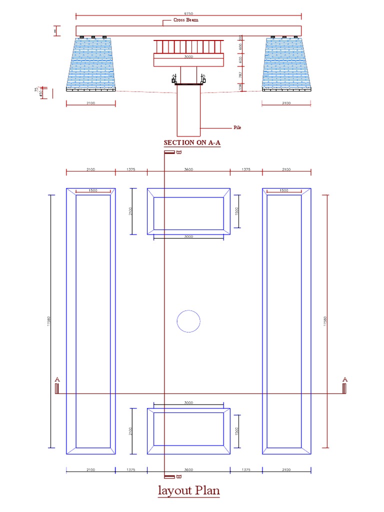 Layout Plan: Section On A-A | PDF