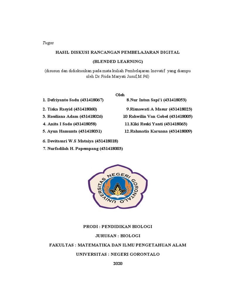 Hasil Diskusi Rancangan Pembelajaran | PDF | Karier & Perkembangan ...