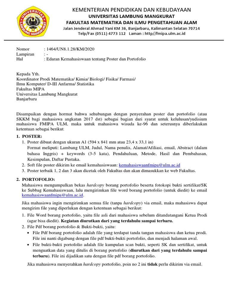 Surat Edaran Poster | PDF