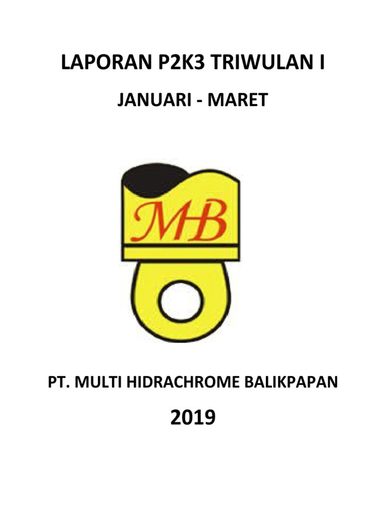 LAPORAN TRIWULAN P2K3 - Cover | PDF | Teknologi & Rekayasa