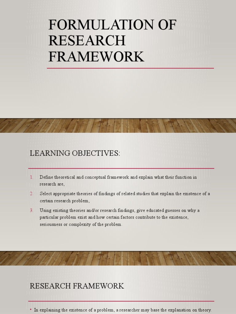 Formulation of Research Framework | PDF | Attitude (Psychology) | Theory