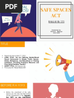 Powerpoint Presentation of Safe Spaces Act RA 11313 | PDF | Sexual ...