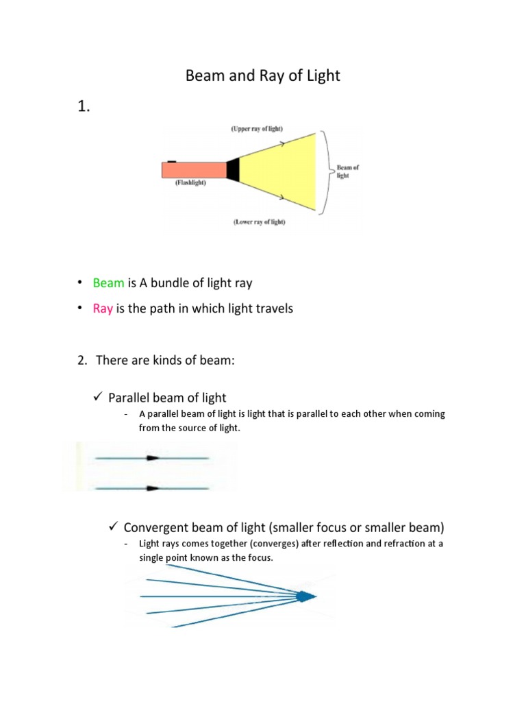 Beam and Ray of Light | PDF