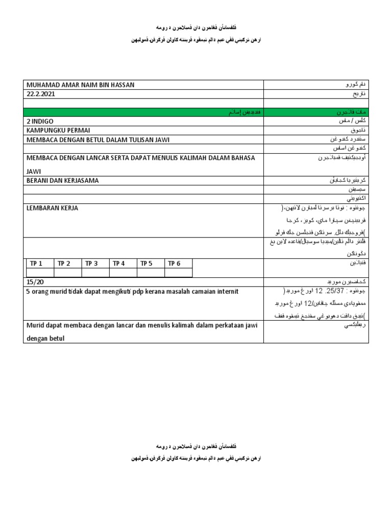 Tapak RPH P.islam PDPR | PDF