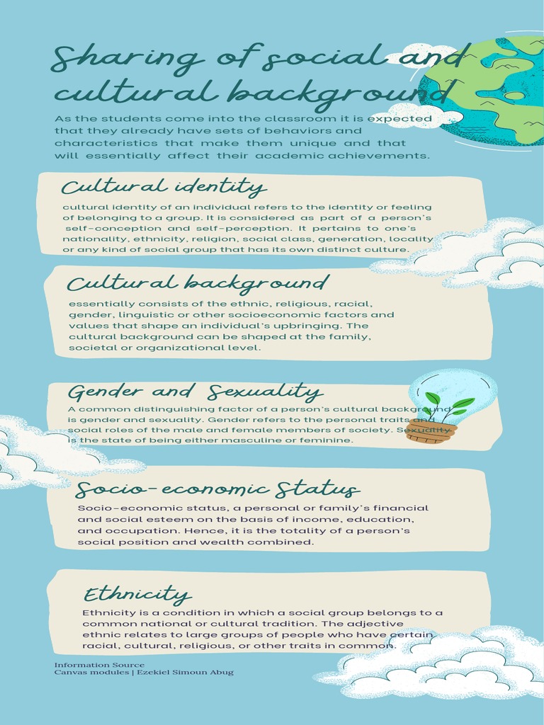 Sharing of Social and Cultural Background | PDF