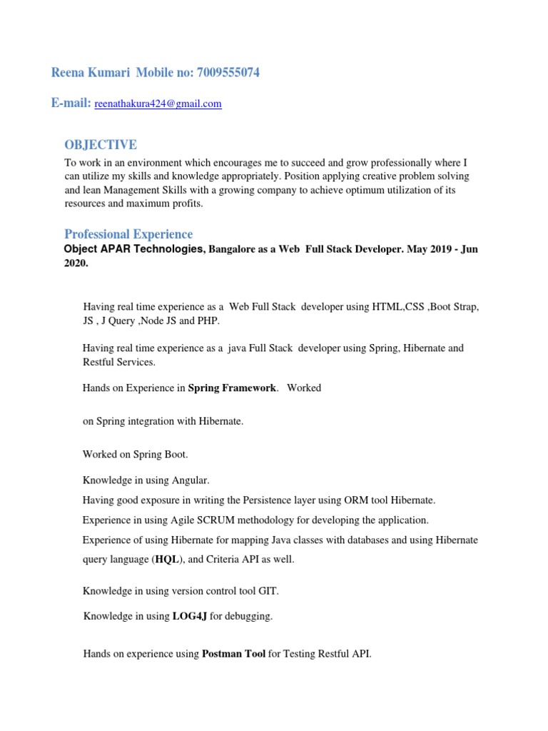 Reena Java | PDF | Spring Framework | Representational State Transfer