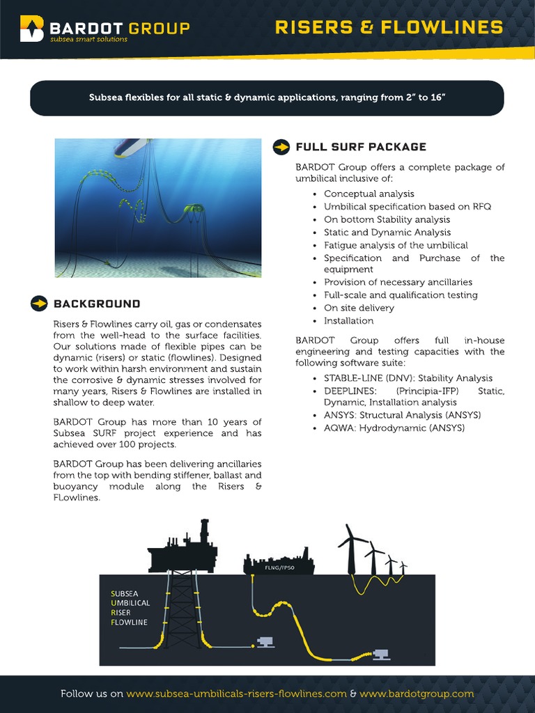 Datasheet - Risers and Flowlines Copyright Bardot Group | PDF