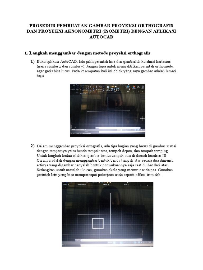 Membuat Gambar Proyeksi Ortografis dan Aksonometri (Isometri) dengan ...