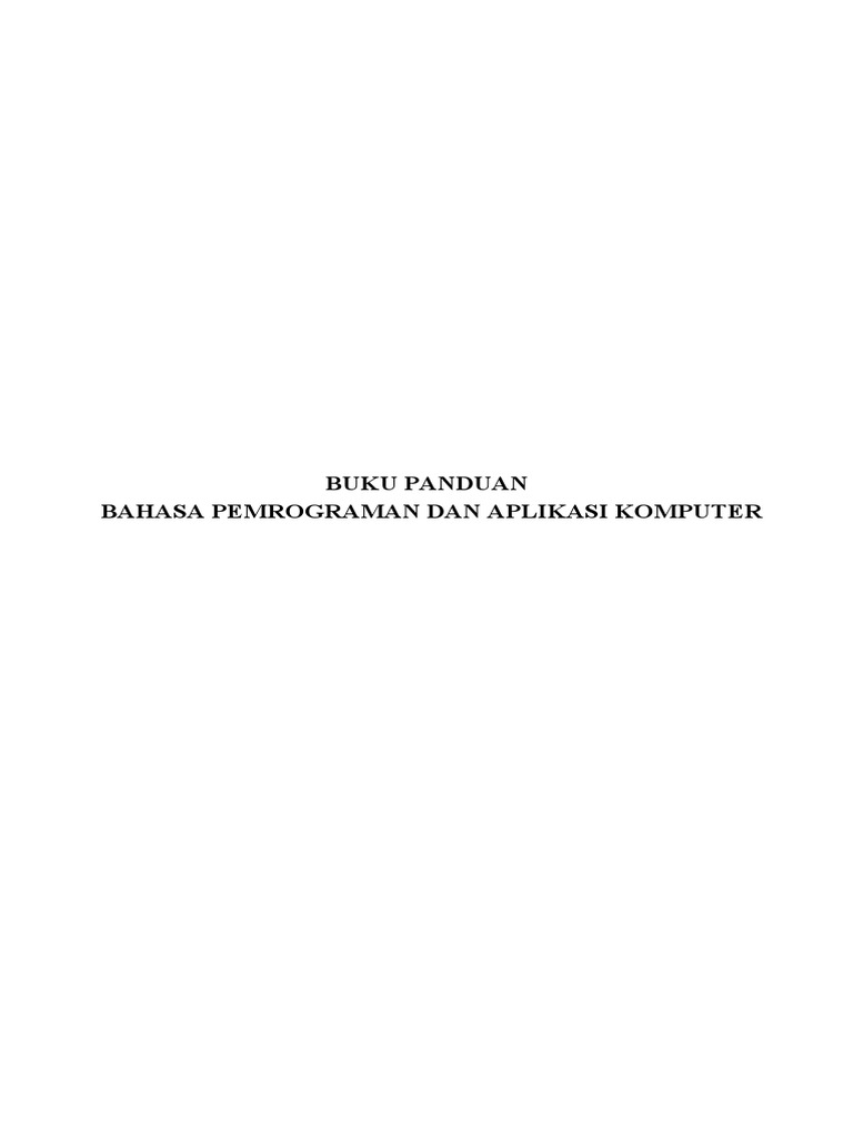Panduan Visual Basic | PDF