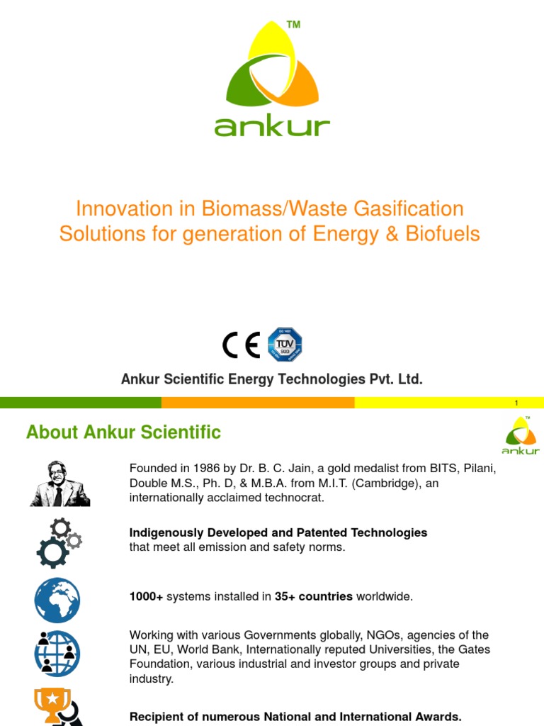 Rev - Ankur Sc. - Gasification of Biomass & Waste To Energy & Biofuels ...
