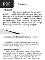 Elements of Insurance Contract | PDF | Insurance | Insurance Policy