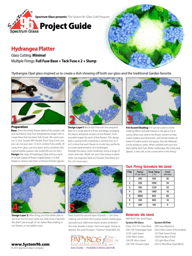 Project Guide: Hydrangea Platter | PDF | Crafts | Nature