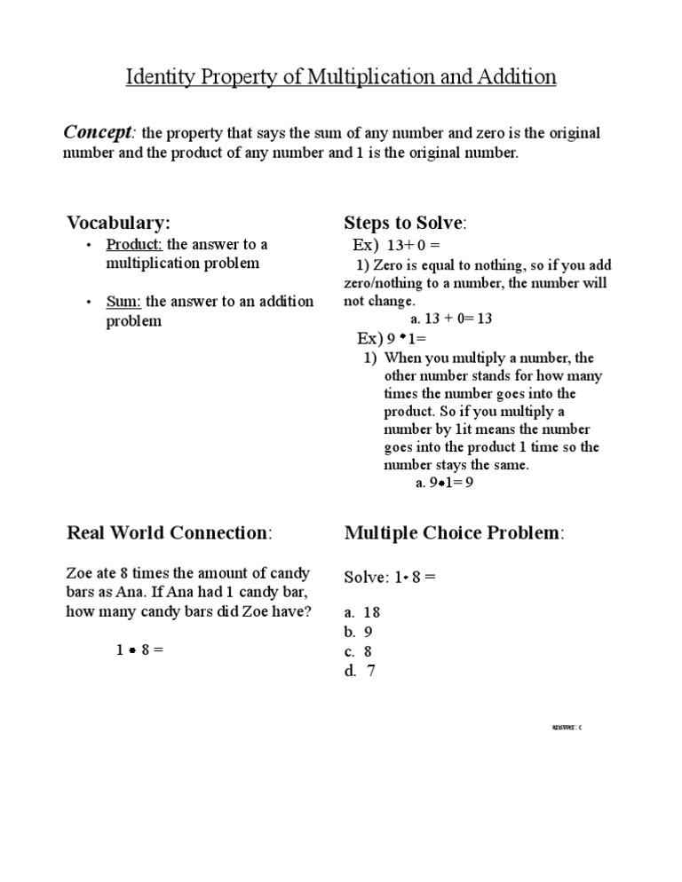 Identidy Property | PDF