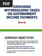 Expanded Withholding Tax Seminar | PDF | Business
