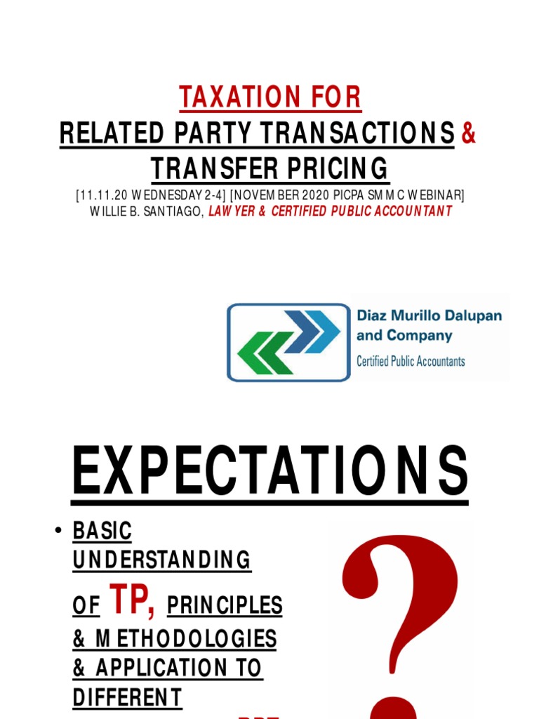 Taxation For RPT and Transfer Pricing | PDF | Taxes | Market (Economics)