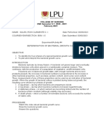 Bacterial Growth Curve Experiment | PDF | Spectrophotometry ...