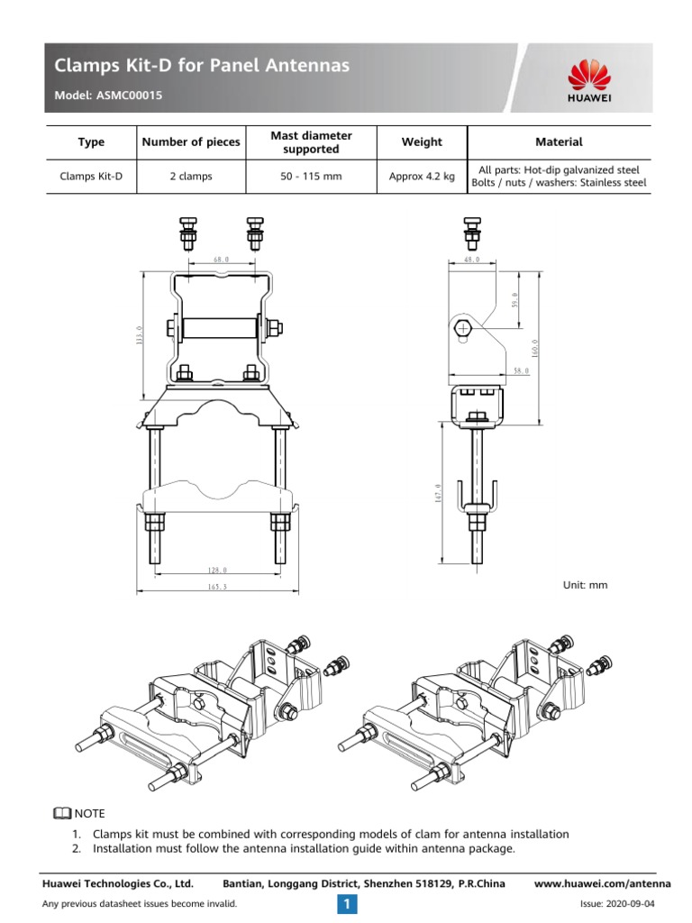 02 Mounting Kit Clamps Kit-D-ASMC00015 | PDF
