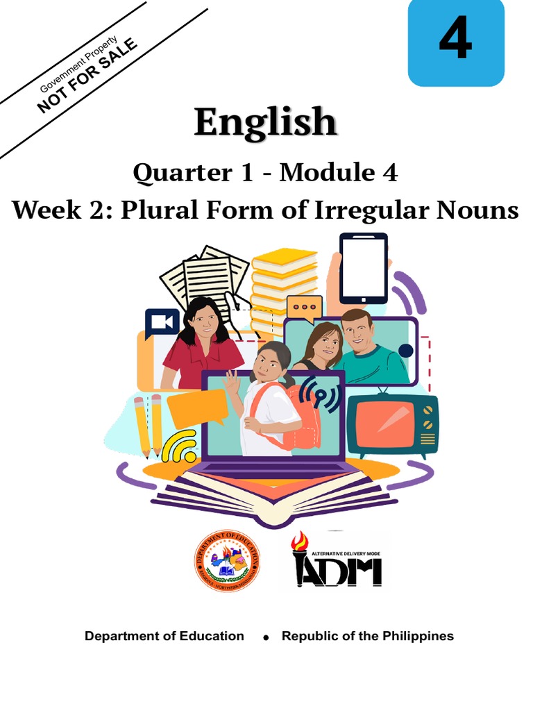 Eng4 q1 Mod4 Plural Form of Irregular Nouns v3 | PDF | Plural | Noun